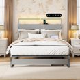 Antique Silver Queen Bed Frame with Simple Assembly - Build Your Bed ...