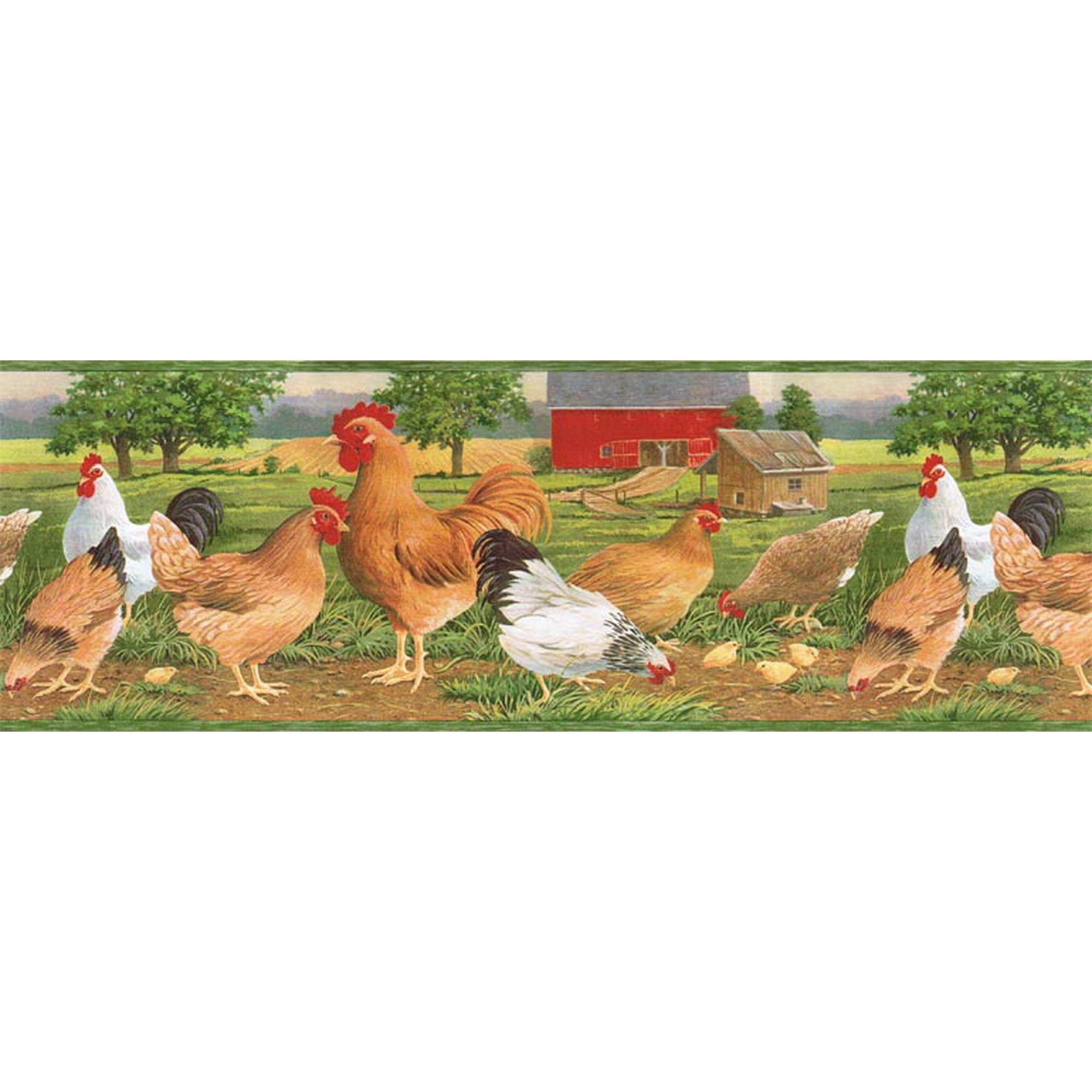 Click here for Wallusa Discontinued Wallpaper Rooster Farm Wallpa... prices
