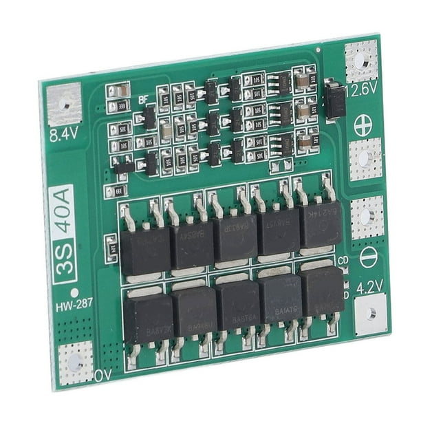 Battery Board, 3S 40A Cell Charging Module 12.6V-13.6V Less ...