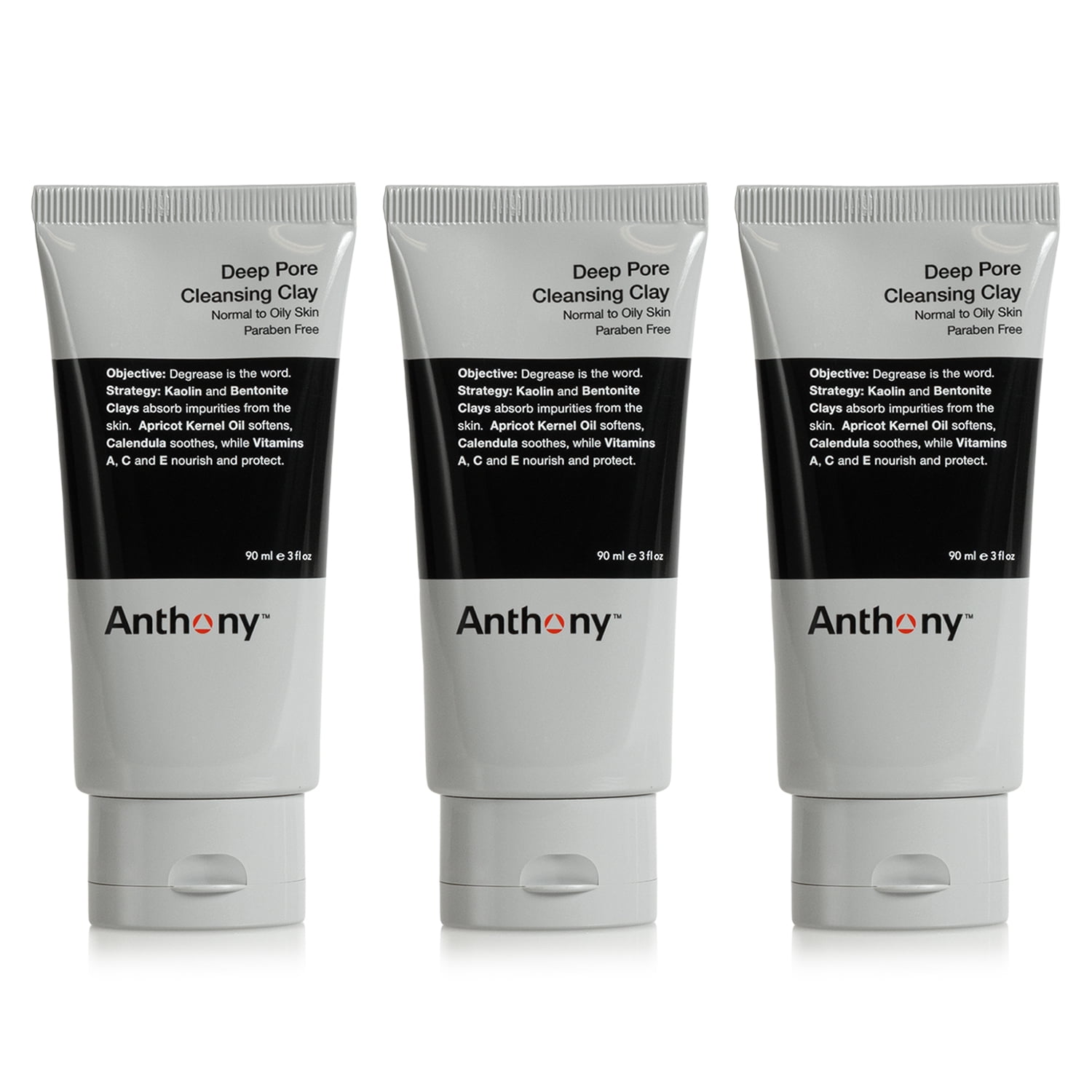 Anthony Deep Pore Cleansing Clay, 3 Fl Oz, Contains Kaolin and ...