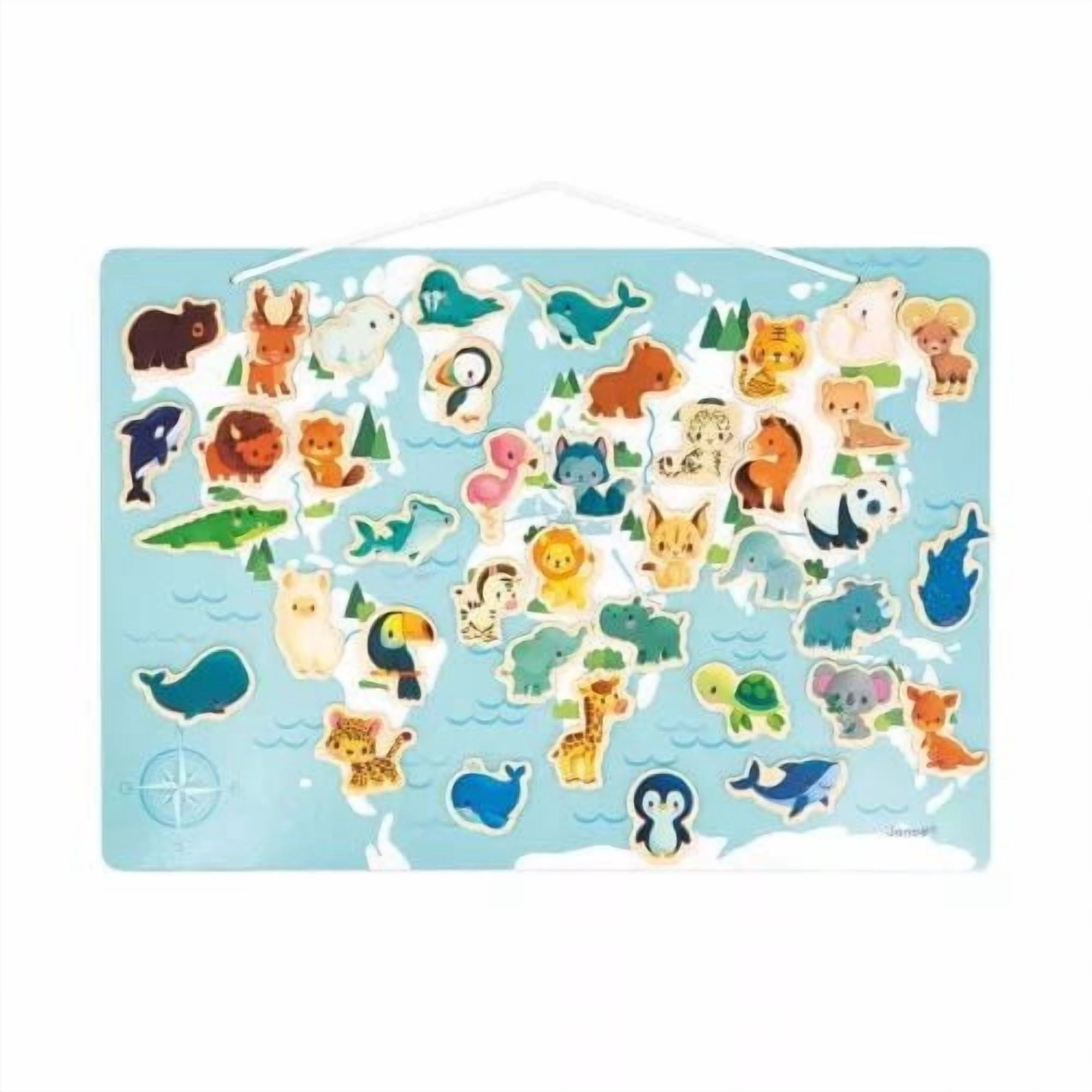 Click here for Janod - Minikids Magnetic World Puzzle - 40 Fsc Wo... prices