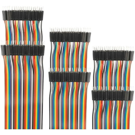 SHIJI65 120pcs 50cm Breadboard Jumper Wires Male to Male Multicolored ...