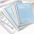 1 Pc A5 Retro Color Coil Notebook Lined Pages Solid Color Cover Durable ...