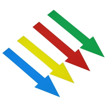 Uxcell Directional Arrow Sticker Self Adhesive Floor Decal Wall Sign ...