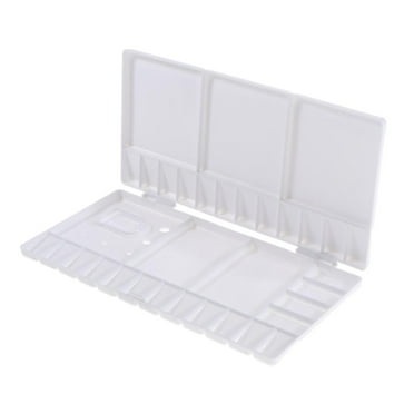 LotFancy 12 Small Plastic Paint Pallets for Kids, Painter Mixing Tray ...