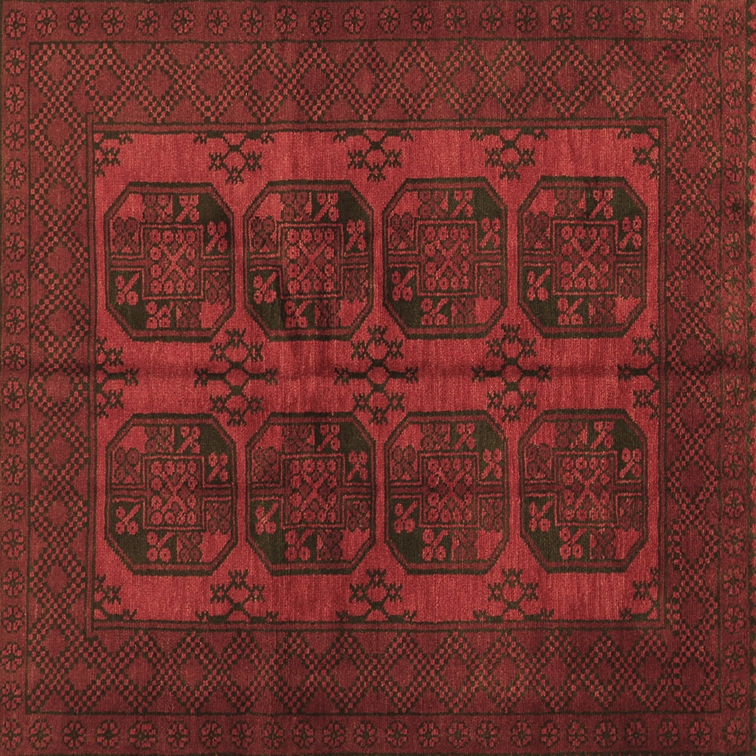 Ahgly Company Indoor Square Persian Brown Traditional Area Rugs, 5 ...