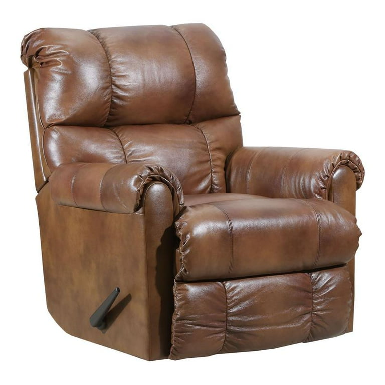 PINNACLE All Leather Swivel Reclina-Glider Recliner