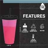TAL Polypropylene Color Changing Cups 24 fl oz, Multi-Color, 8 Pack ...