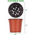 100 nursery pots 6-inch, with 30 plant labels plastic nursery pot ...