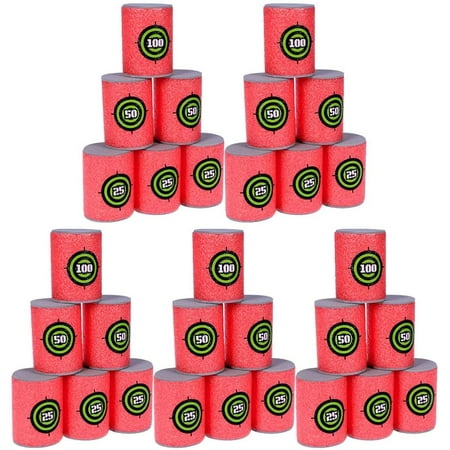 IGUOHAO 30pcs Foam Target Cans for Guns Games Target Kids Toys ...