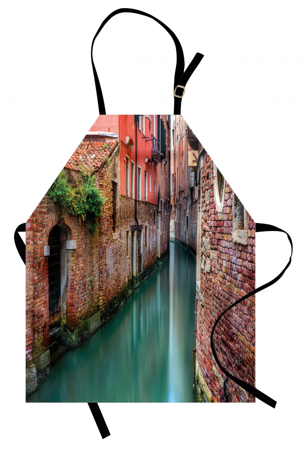 Venice Apron Scenic Water Canal and Old Historic Buildings Houses Brick ...