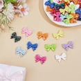 60Pcs Opaque Acrylic Beads Bowknot AB Color Mixed Color 23x29x7mm Hole ...