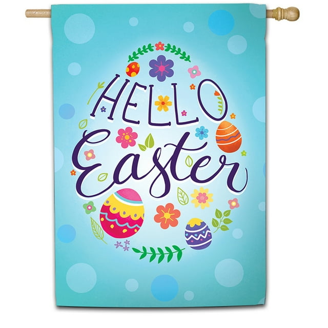 America Forever Flags Double Sided House Flag - Eggsciting Easter - 28 ...