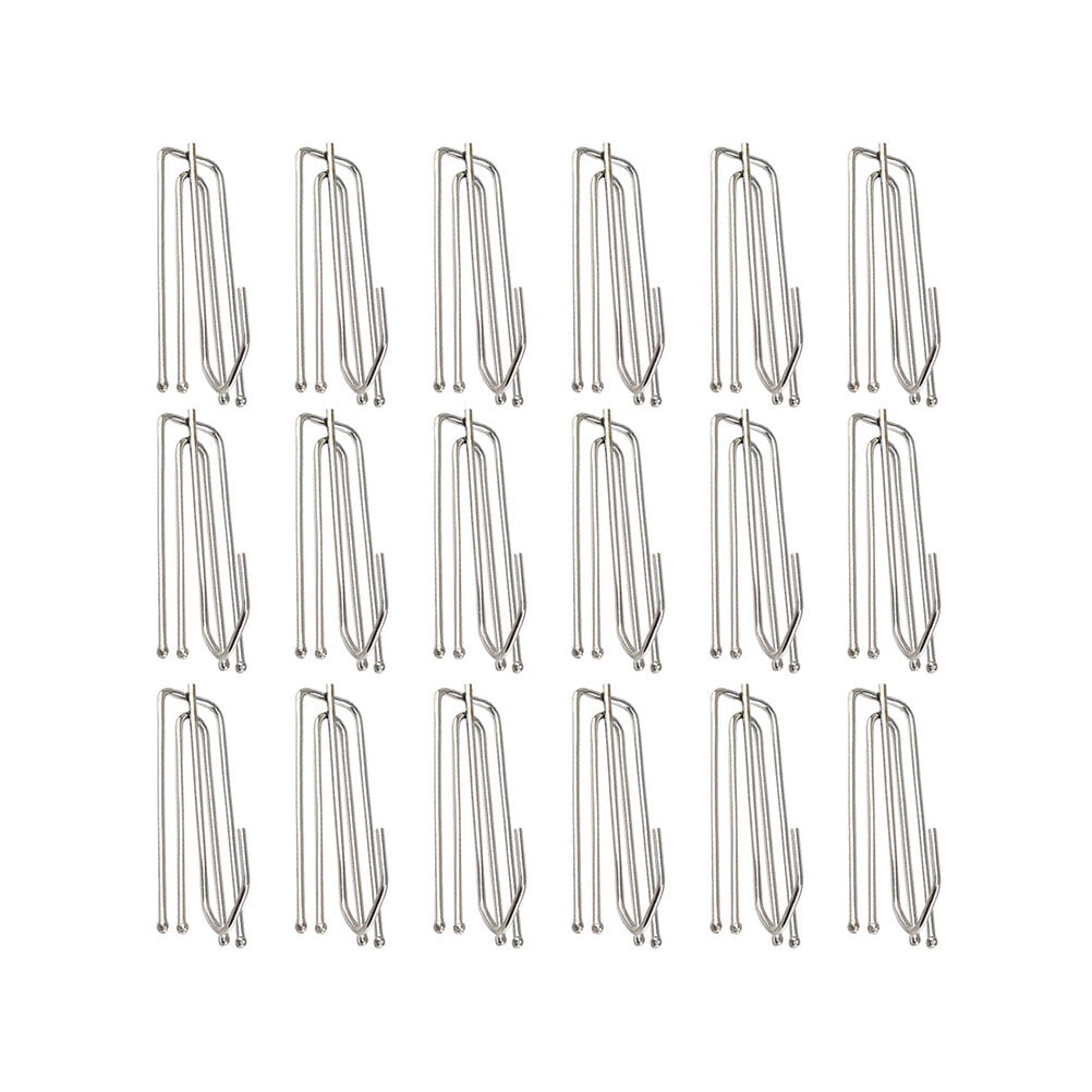 FRCOLOR Curtain Hooks 1 Set 50pcs Stainless Steel Curtain Claw Hooks ...