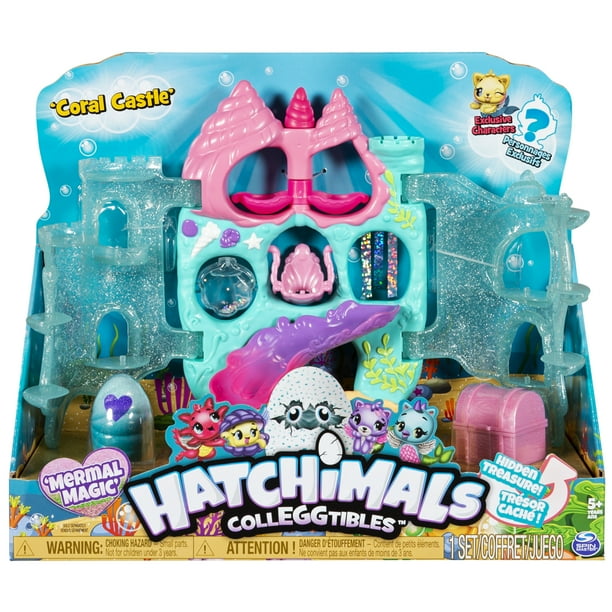 Hatchimals CollEGGtibles, Coral Castle Fold Open Playset with Exclusive ...