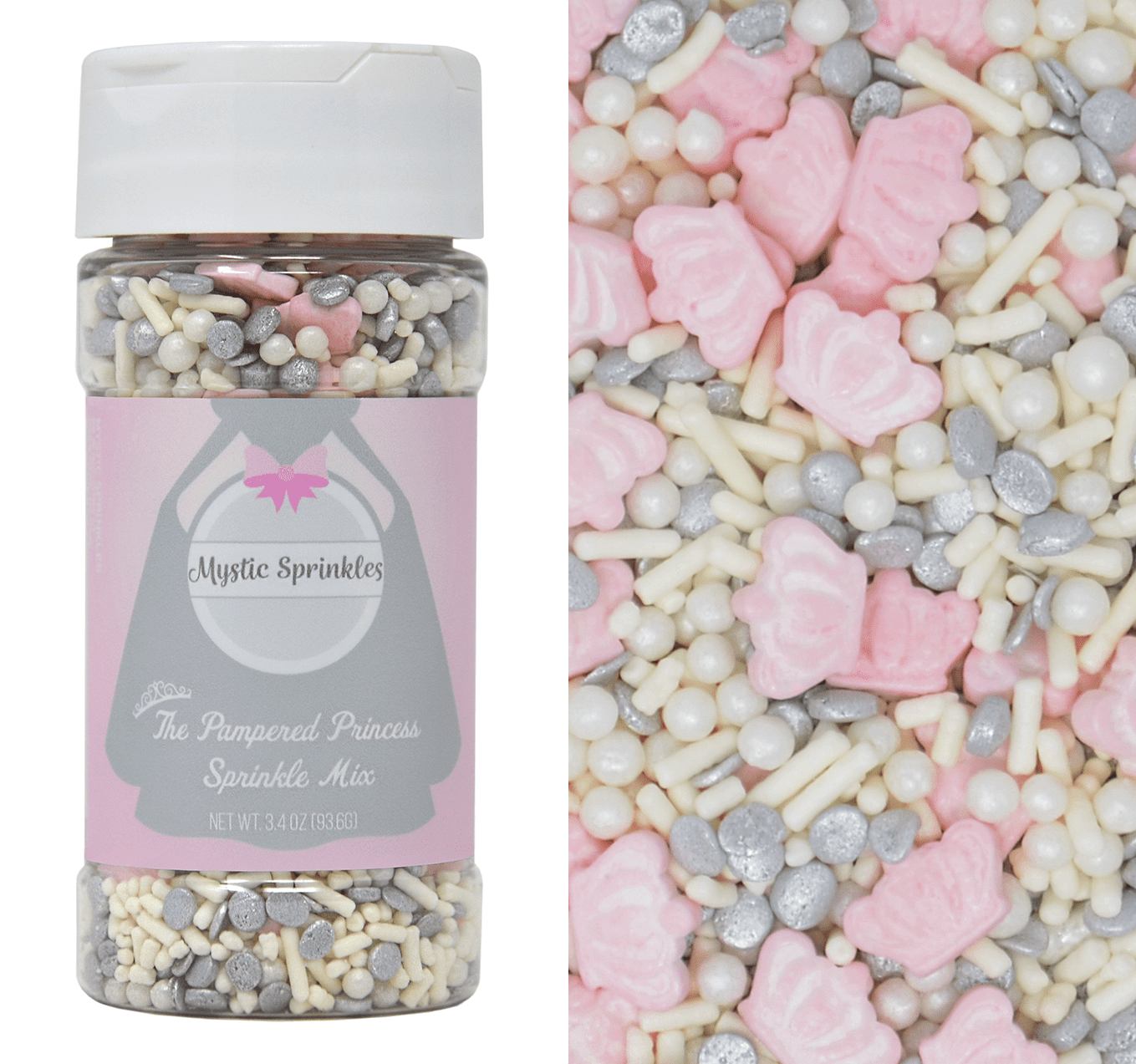Mystic Sprinkles The Pampered Princess Sprinkle Mix 3.4 Ounce Bottle ...