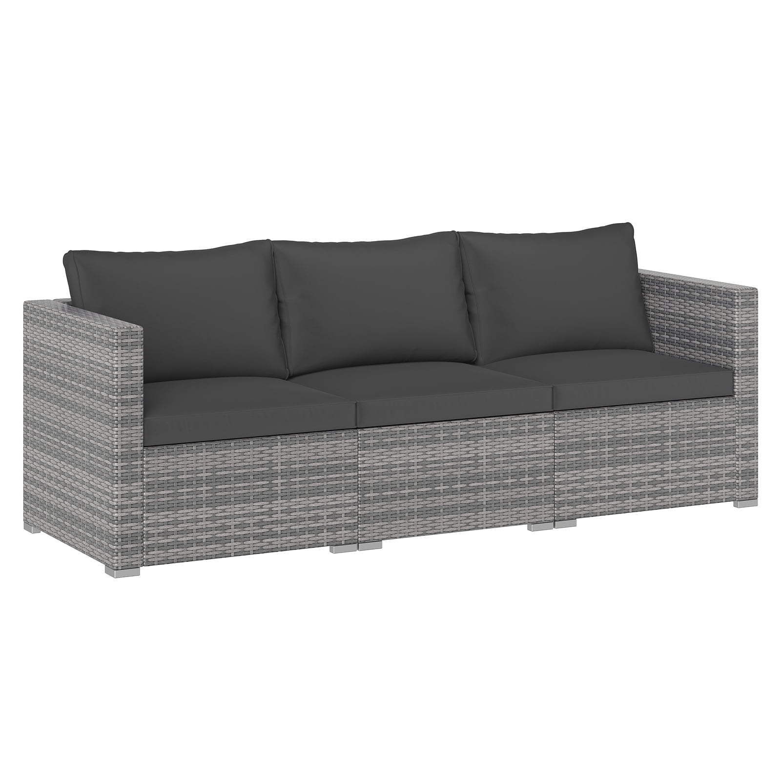 Click here for Gymax Set Of 3 Patio Sectional Sofa Set Pe Rattan... prices