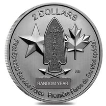 Canada 1/2 oz Silver Special Service Force $2 Coin BU (Random Year ...
