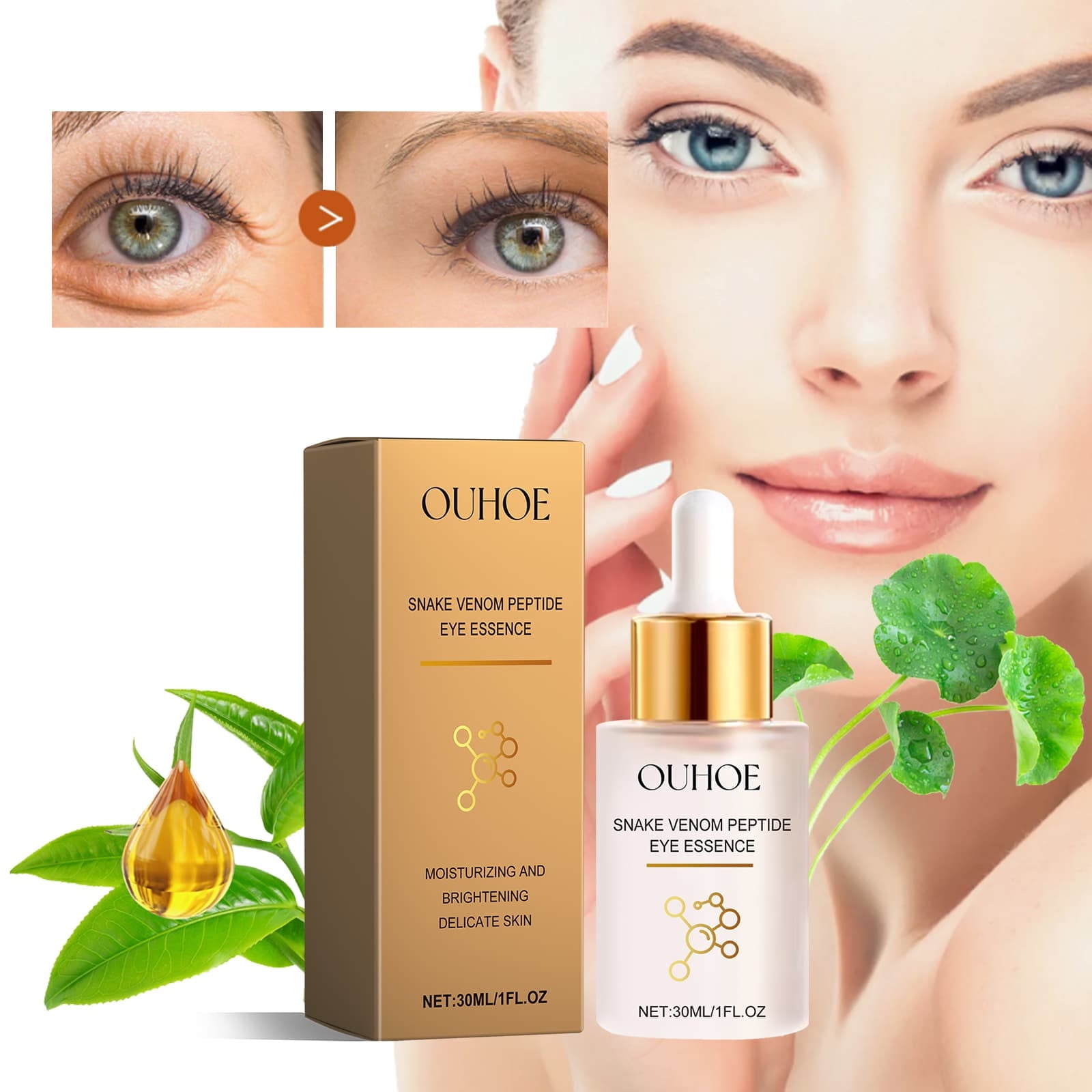 Fiudx Sérum para Ojos con Péptidos de Serpiente, Fórmula Reductora de ...