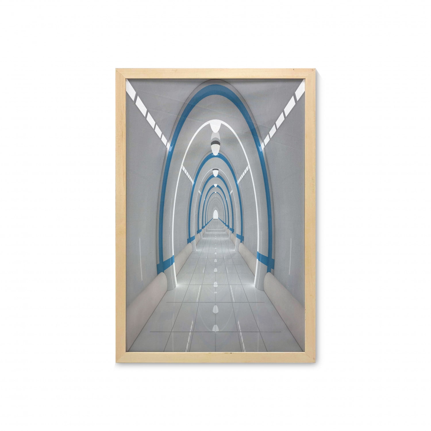 Outer Space Wall Art with Frame, Galaxy Textured Spaceflight Animation ...