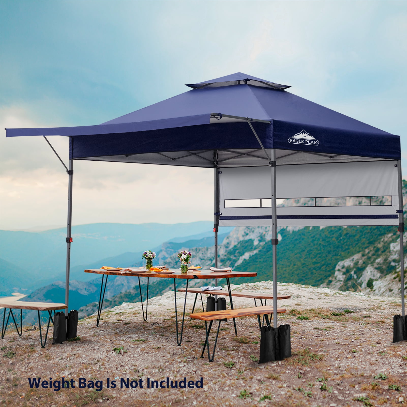 EAGLE PEAK 17 x 10 ft Pop up Gazebo Canopy Tent Outdoor Instant Canopy ...