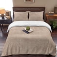 Beige Herringbone Duvet Cover Set Full Size, Modern Minimalist Woven ...