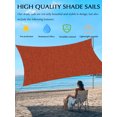 Brick Red Solid Sun Shade Sail 14' x 18', Minimalist Cloth Rust Grain ...