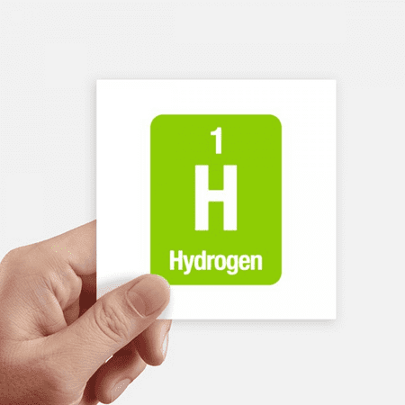 H Hydrogen Checal Element Science Sticker Square Waterproof Stickers ...