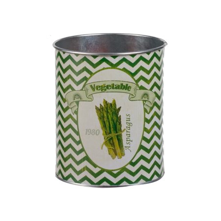 Set Of 2 Green And White Patterned Asparagus Buckets | Walmart Canada