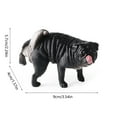 Plastic Dogs Model Statue Ornament Dogs Model Figures for Collectors ...