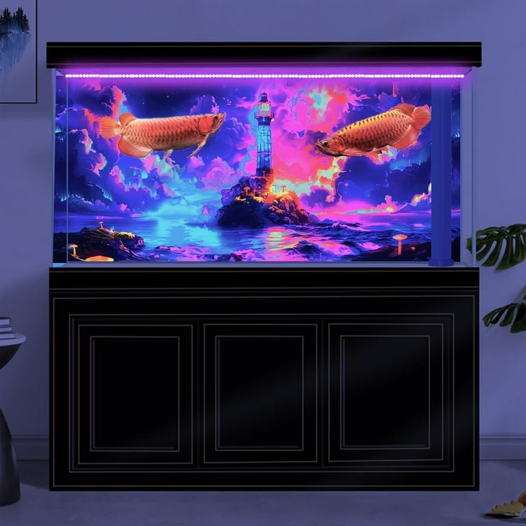 Black Light Fish Tank Backgrounds Aquarium Background Sunshine