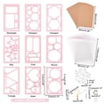 9Pcs 9 Style Plastic Cutting Dies Molds Triangle & & Heart & Oval with ...