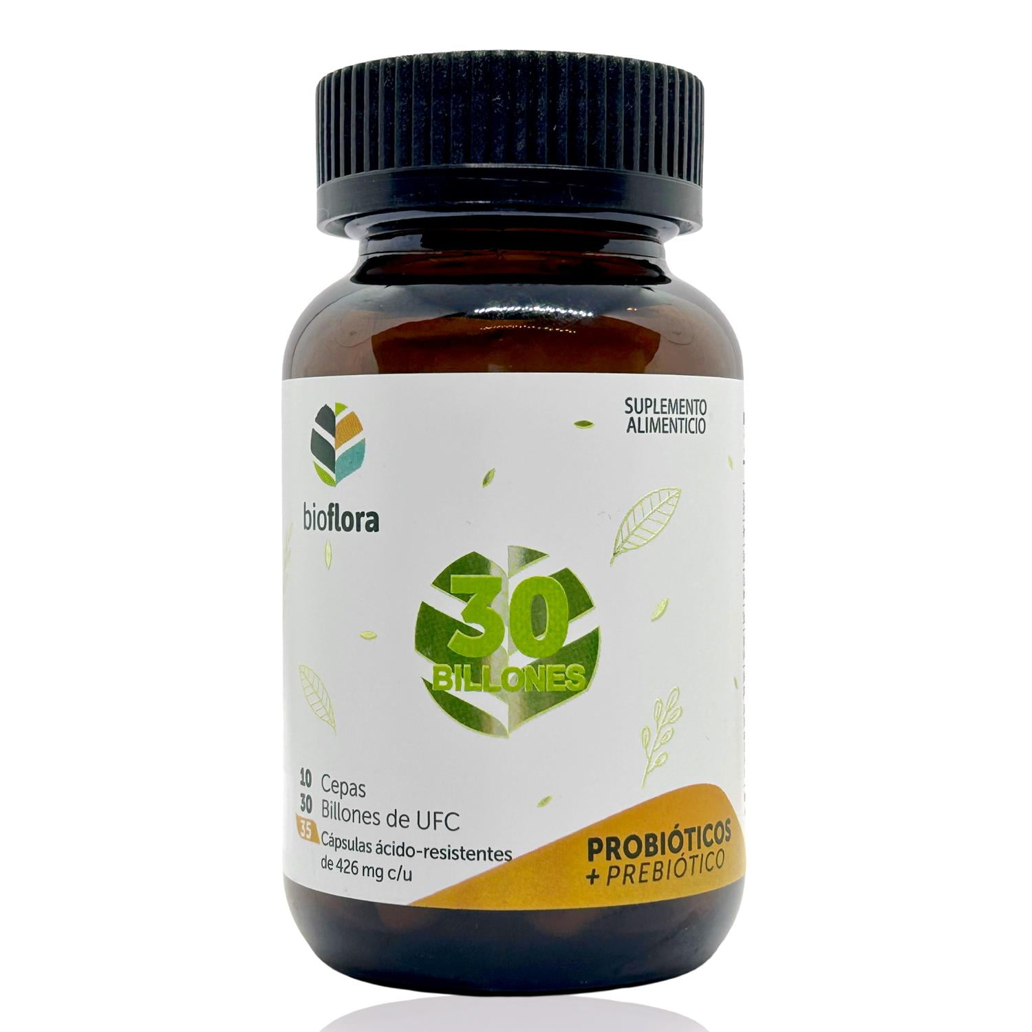 Probioticos Prebióticos 35 caps 10 cepas Bioflora 30+ | Walmart en línea