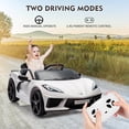12V Kids Ride on Car Licensed Corvette Battery Powered Car Toddles ...