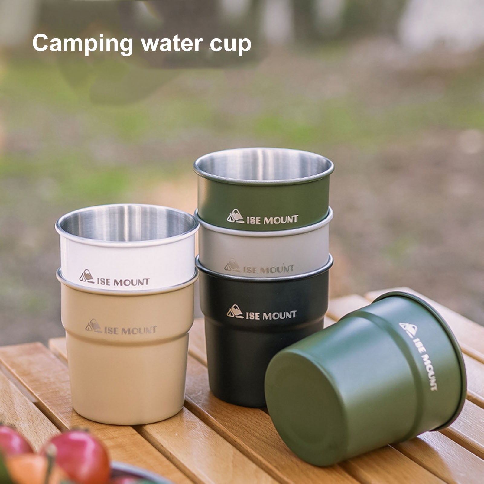 Washranp 10oz Camping Coffee Cup,Insulated Stainless Steel Cups Large ...