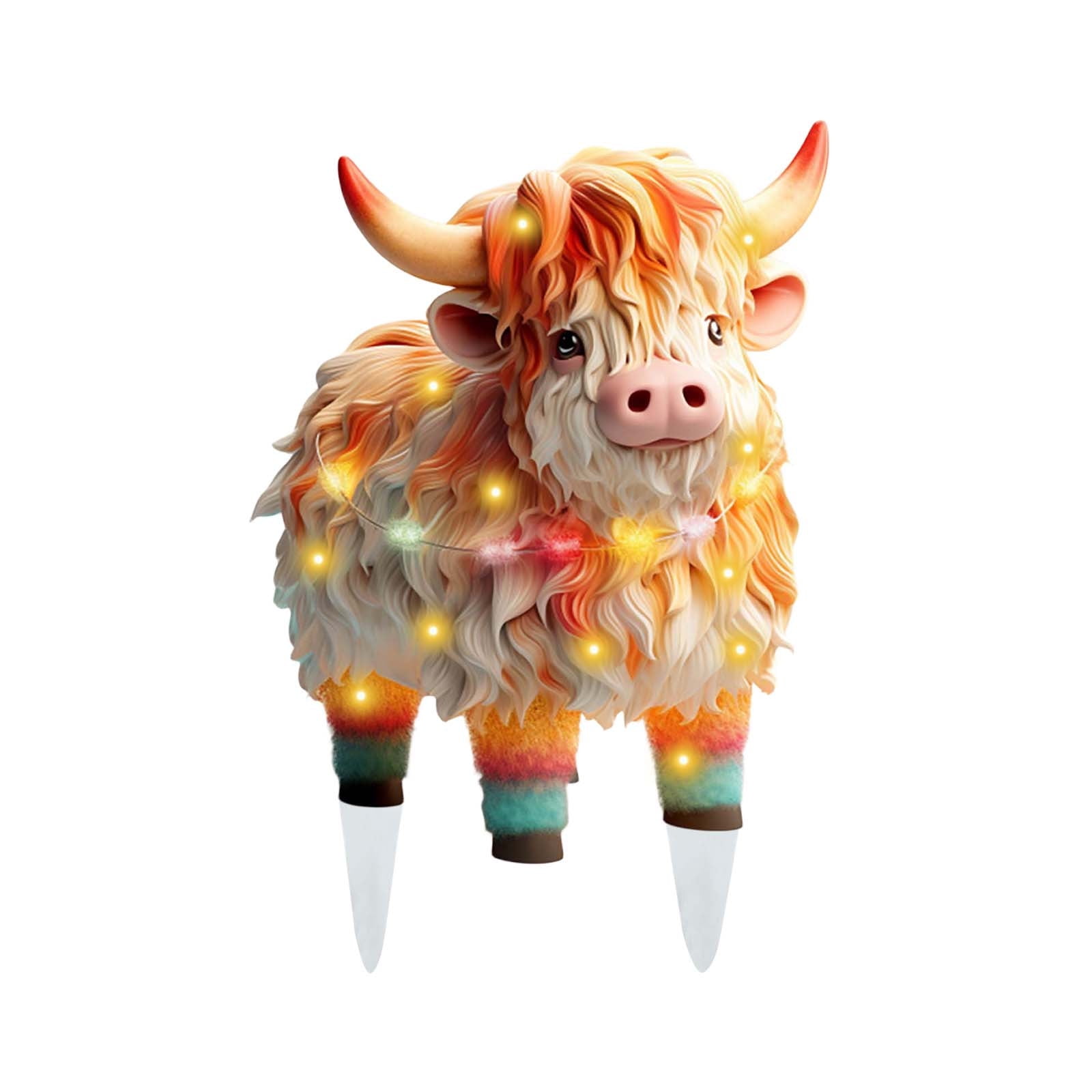 Click here for Riforla 2024 New Colorful Cow Garden Outdoor Chris... prices