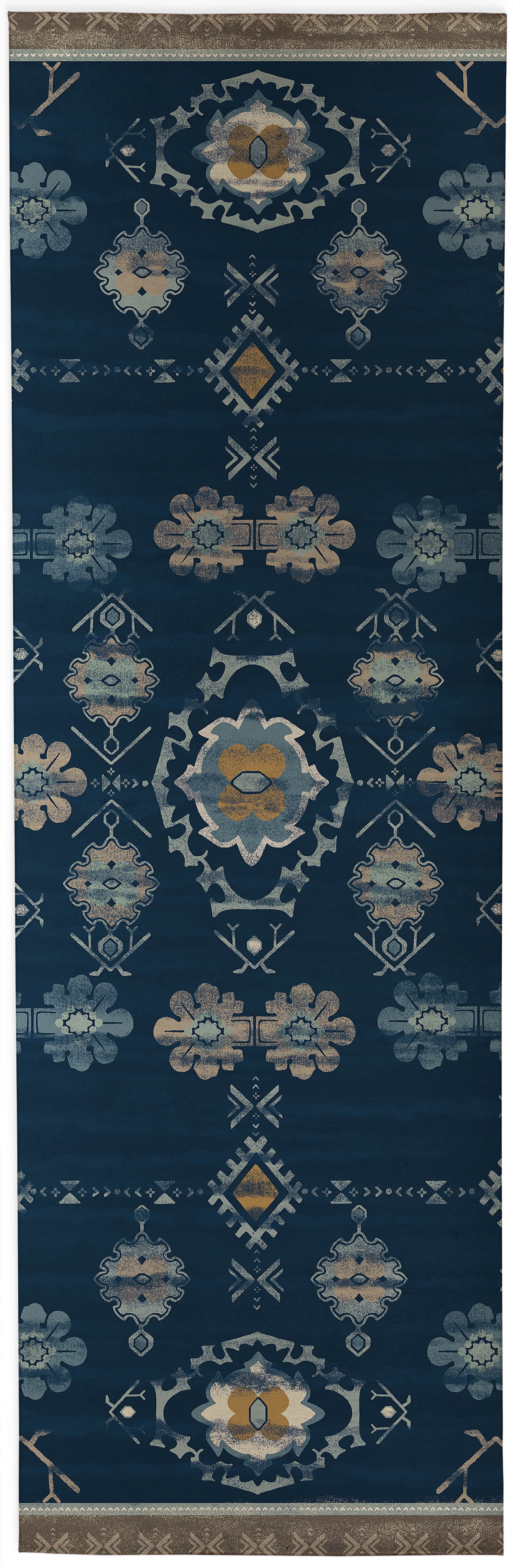 EZRA DARK BLUE Kitchen Mat By Kavka Designs - Walmart.com