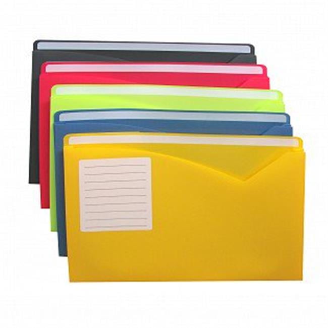 C-Line Products 63160 Write-On Expanding Poly File Folders - Letter ...
