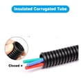 5Meters Corrugated Pipe Cable Heat Resistant Insulated Tube Harness ...