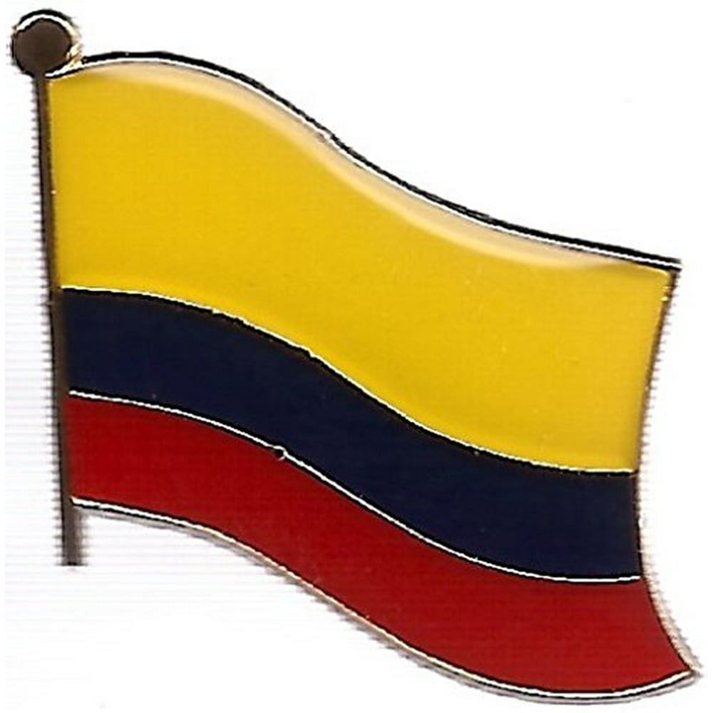 World Flags Direct - Pack of 50 Colombia Flag Lapel Pins, Colombian Pin ...