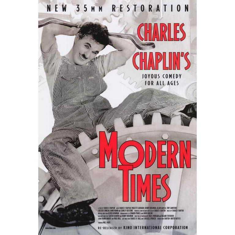 Charlie Chaplin Modern Times Poster