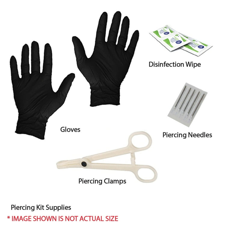 Belly Button Piercing Needle And Clamp