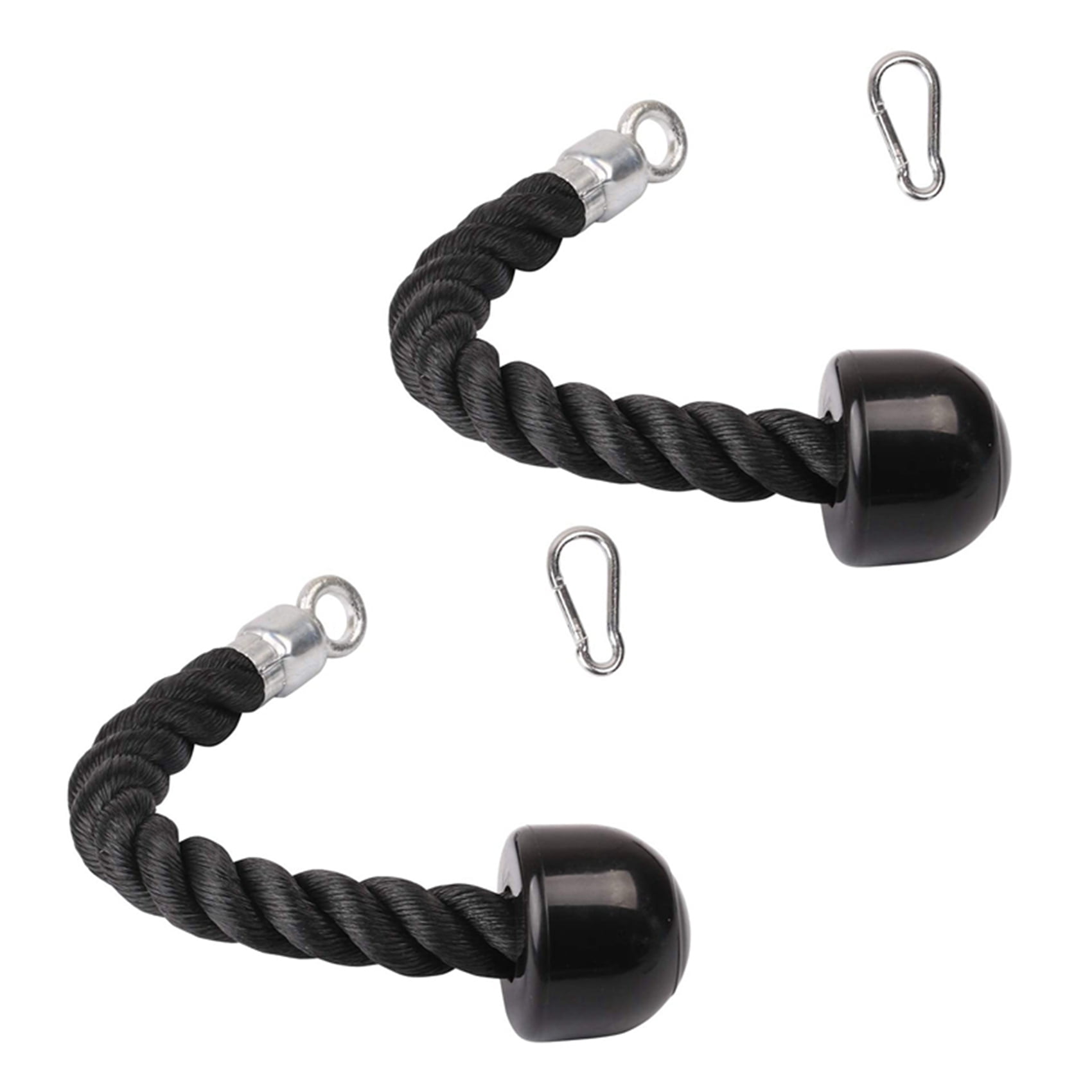 2X Heavy Duty Tricep Pull Down Single Rope with Snap Hook, Fitness ...