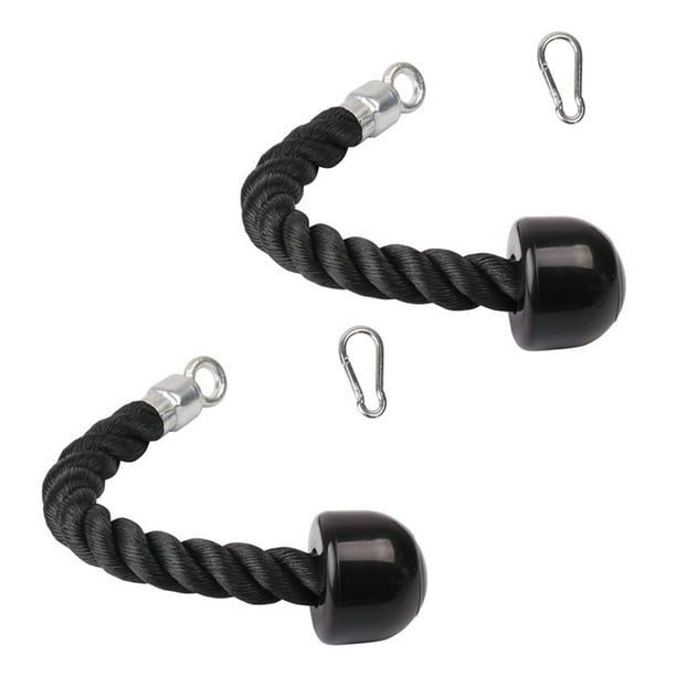 2X Heavy Duty Tricep Pull Down Single Rope with Snap Hook, Fitness ...