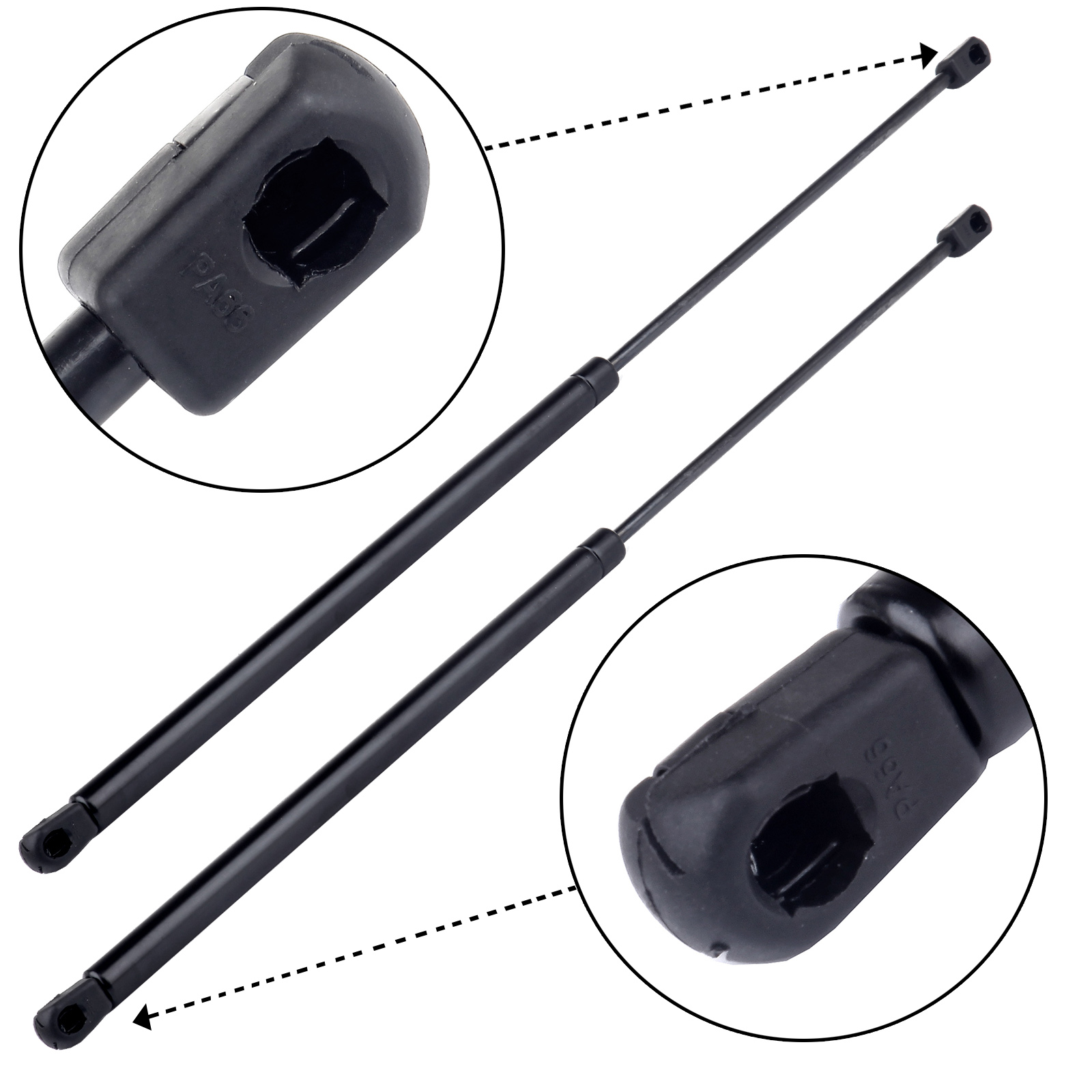 ECCPP SG214012;4249 Rear Window Glass Lift Supports Struts With Hardtop ...