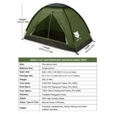 Night Cat Lightweight Waterproof Backpacking Tent for 1-2 Persons ...