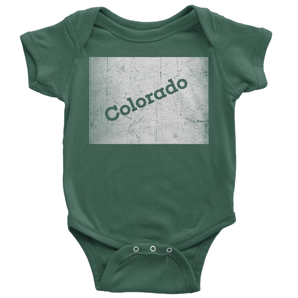 3-6 Months / Green Colorado Baby Bodysuit Home Shirt - Walmart.com
