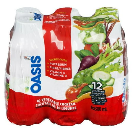 Cocktail 10 légumes Oasis Classique 6x300mL - Walmart.ca