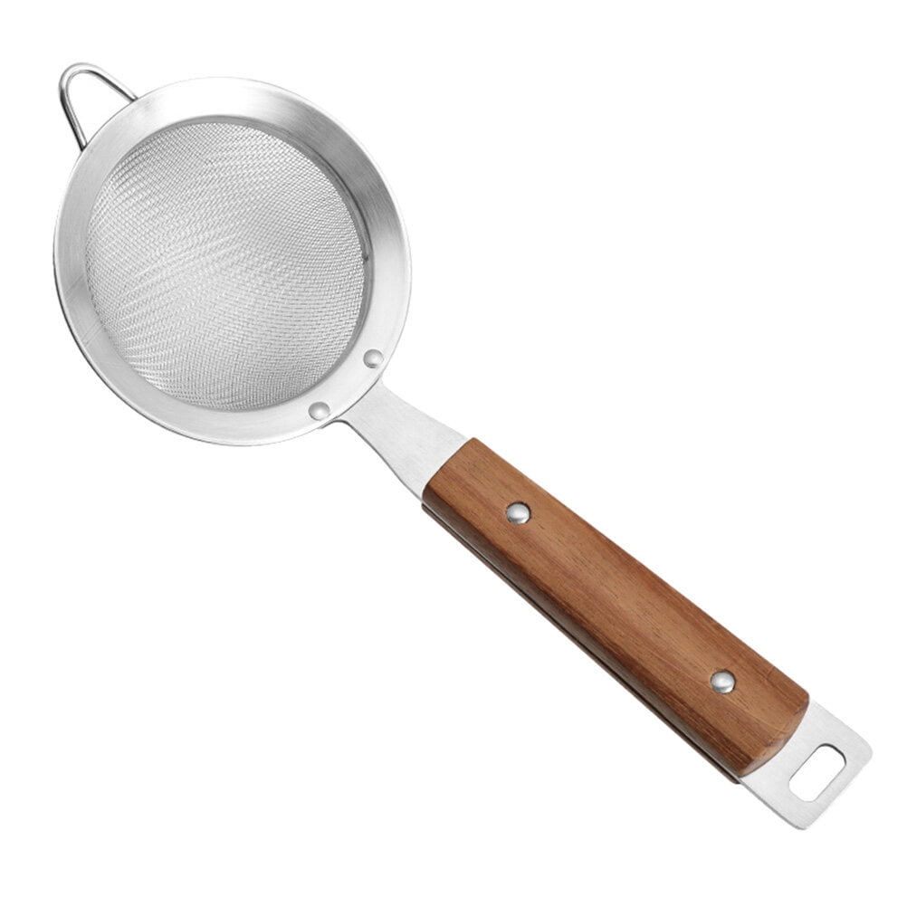 Strainer Fine Mesh Cooking Skimmer Tea Screen Slotted Ladle Sieve ...