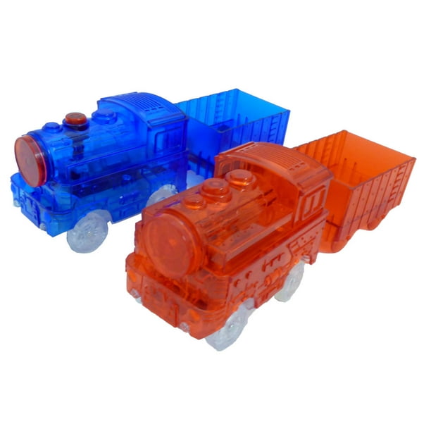 Magical Twister Glow In the Dark Race Tracks - 2pc Train Vehicle Light ...
